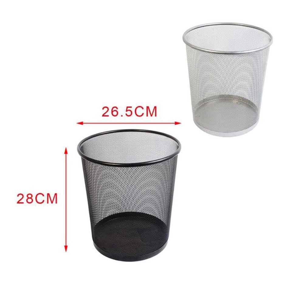 Cestino gettacarte in rete metallica Ø26.5xh28cm
